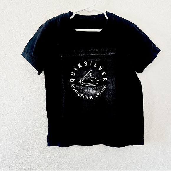 Quiksilver | Shirts & Tops | Quicksilver Boys Black Graphic Tshirt ...